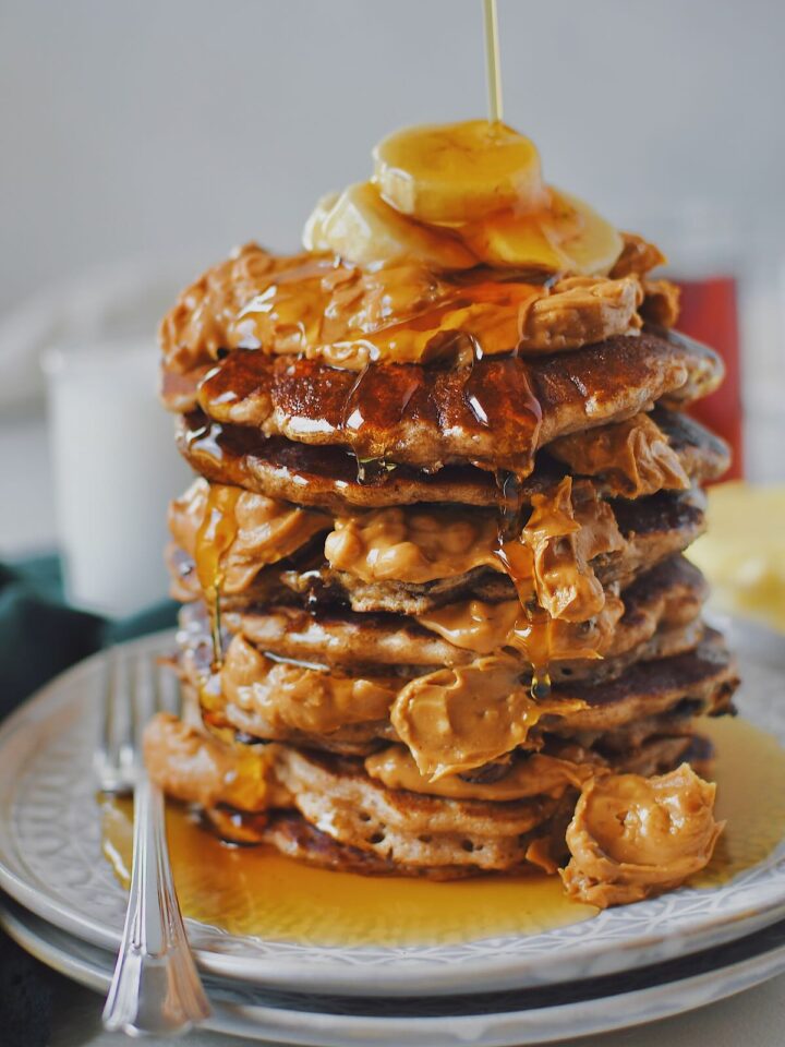 Rhubarb Pancakes - Pancakes Make People Happy