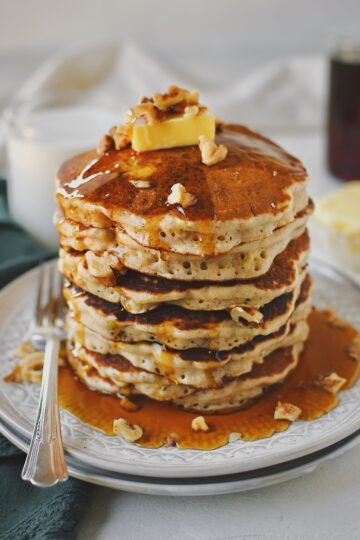 Zucchini Bread Pancakes - Pancakes Make People Happy