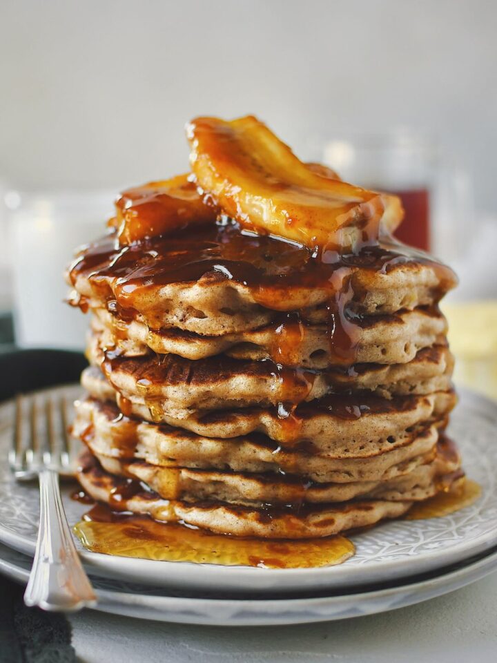 Rhubarb Pancakes - Pancakes Make People Happy