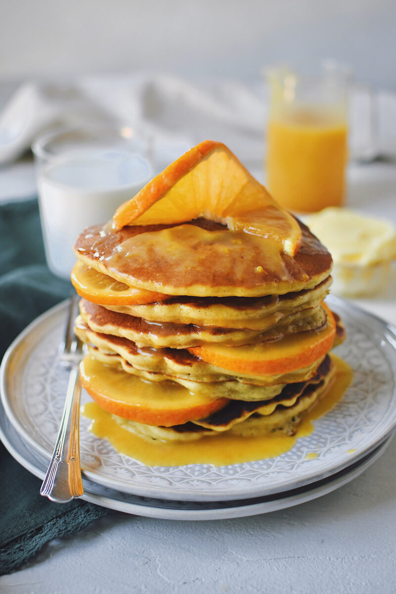 Orange Pancakes - Pancakes Make People Happy